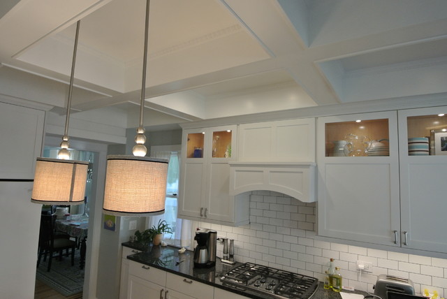 Kitchen Remodel with Custom Coffered Ceiling - Traditional - Kitchen ...