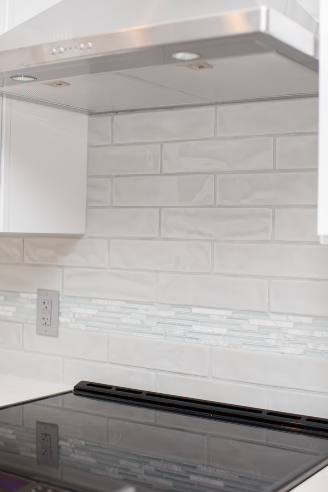 Kitchen | Shaker Cabinets | Wood Tile Plank Floors - Transitional ...