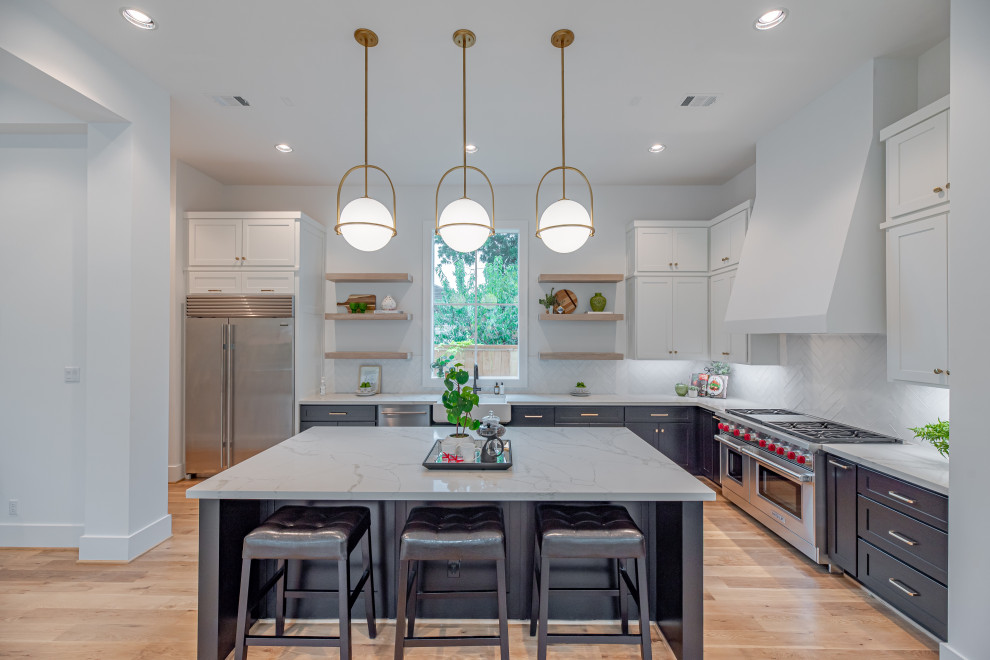 Modern Farmhouse Kitchen - Transitional - Kitchen - Houston - by ...