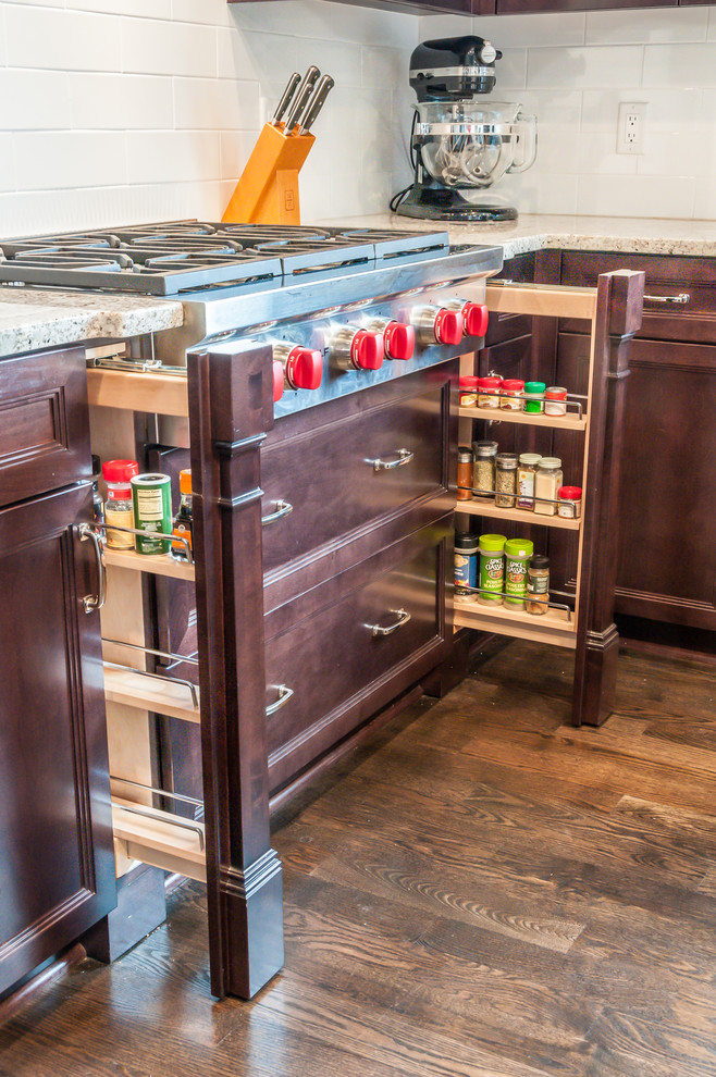 Kitchen Spice Pull Out Storage Units - Traditional - Kitchen - Chicago ...