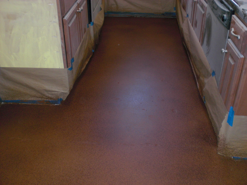 Kitchen Stained Concrete Floors - Kitchen - Other - by Concrete Repair ...