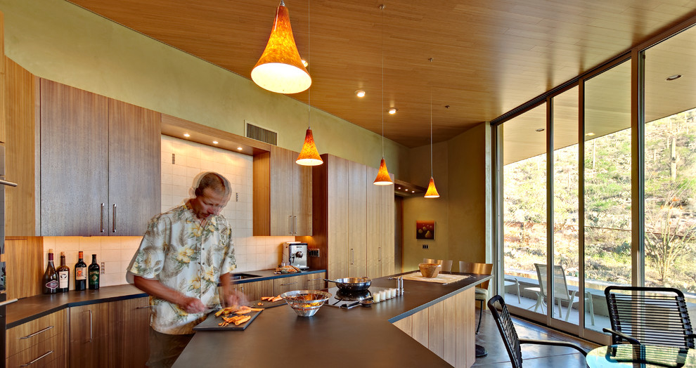 kitchen with blurry human - Contemporary - Kitchen - Phoenix - by ...