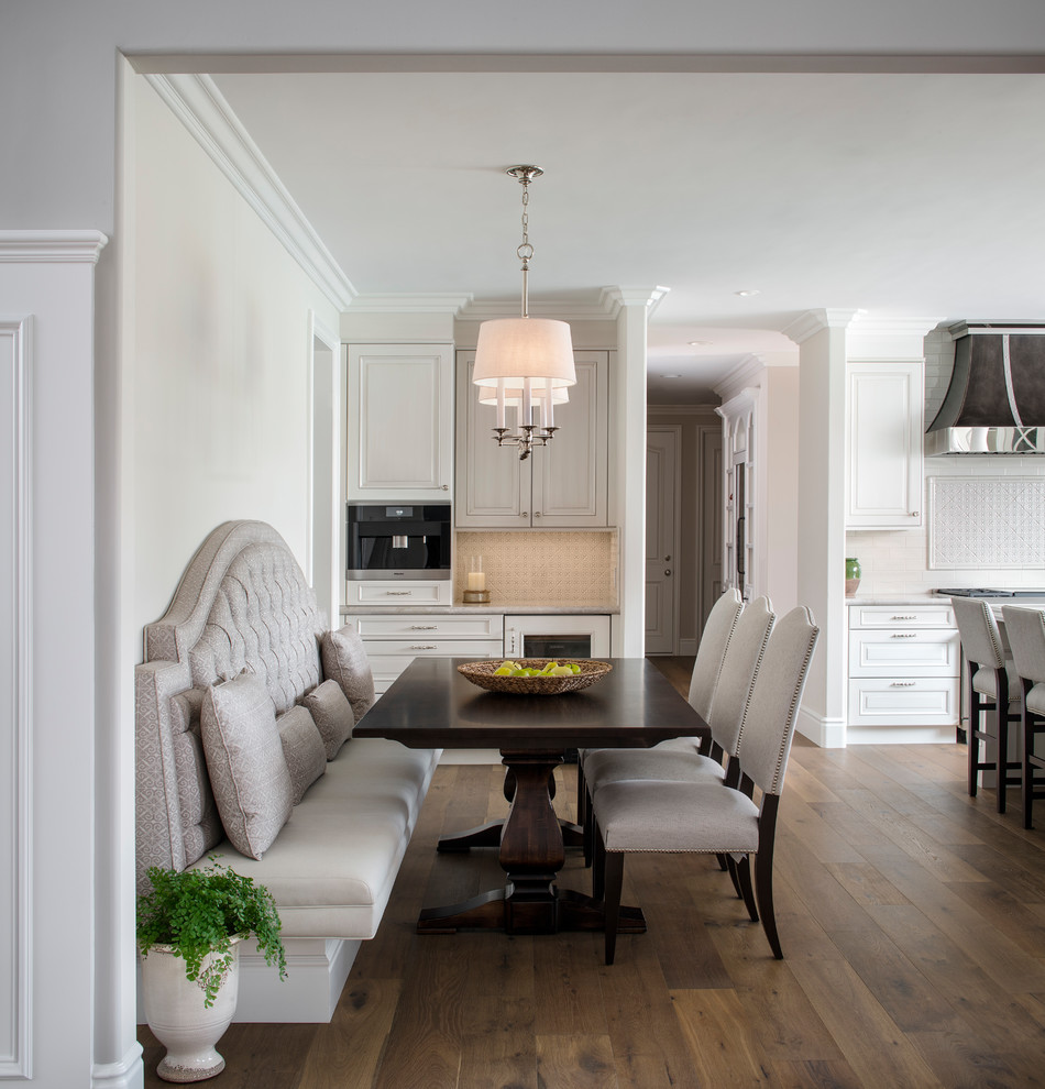 Kitchen with Built In Eating Area - Traditional - Kitchen - Los Angeles ...