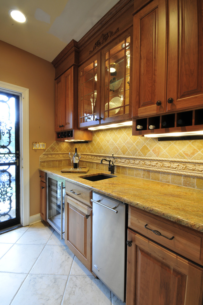 Kitchen with Bulkhead Island - Traditional - Kitchen - DC Metro - by MJA Design, Inc. | Houzz