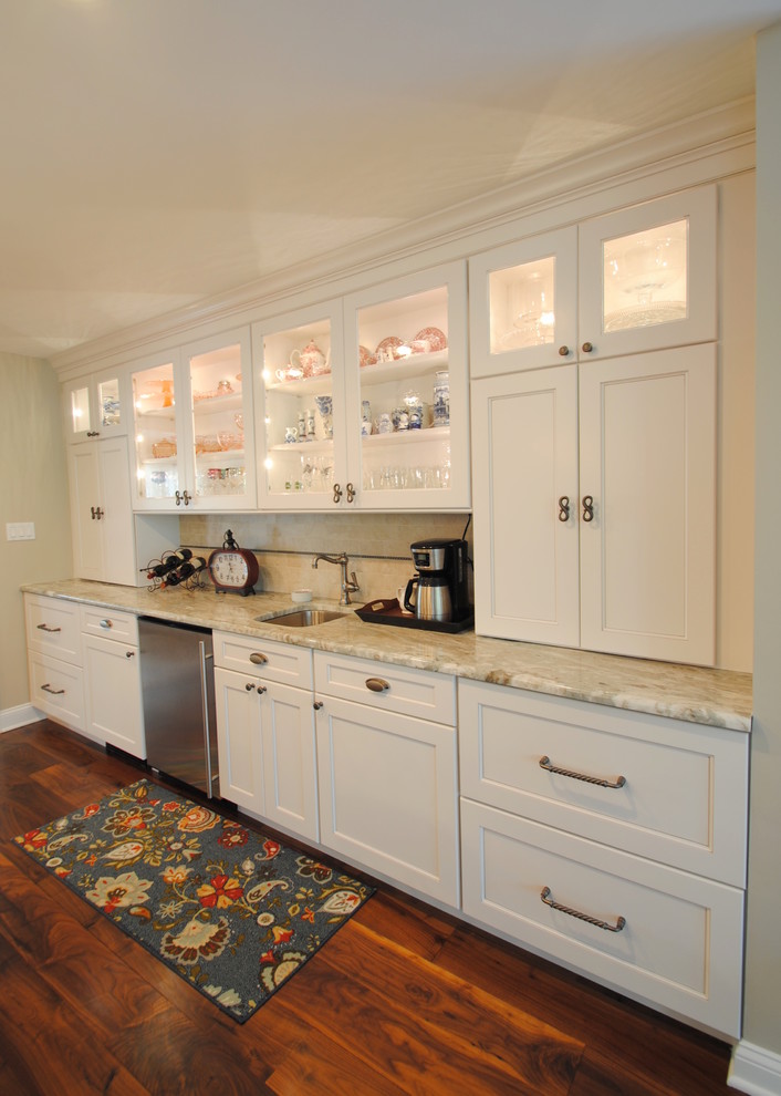 Kitchen With Cranberry Accents - Transitional - Kitchen - Philadelphia ...