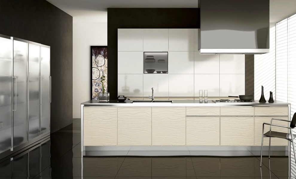 Kitchens with Wave cabinetry fronts - Contemporary - Kitchen ...