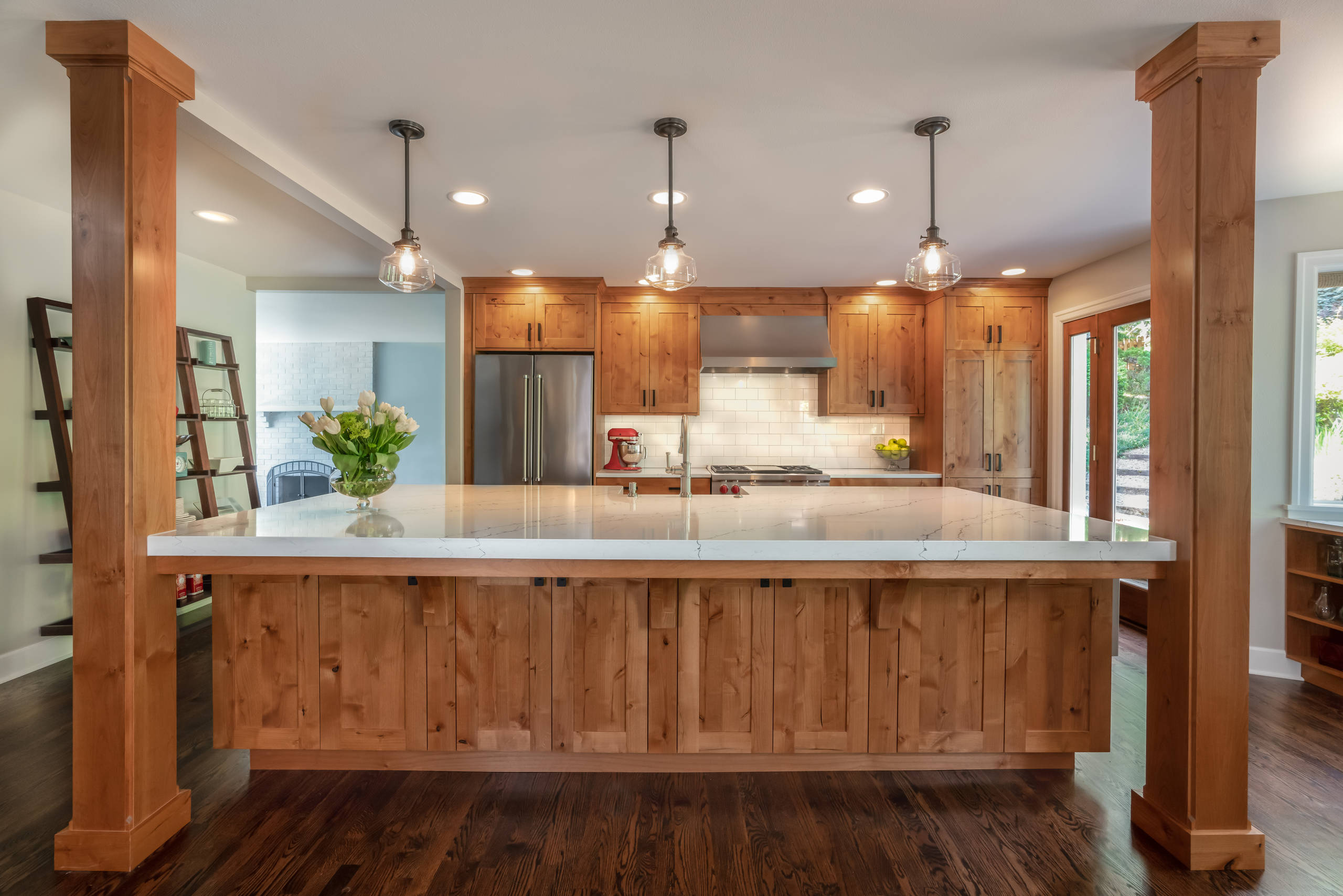 Dark Knotty Alder Cabinets Knotty Alder Pine Stain | Dakota Kitchen