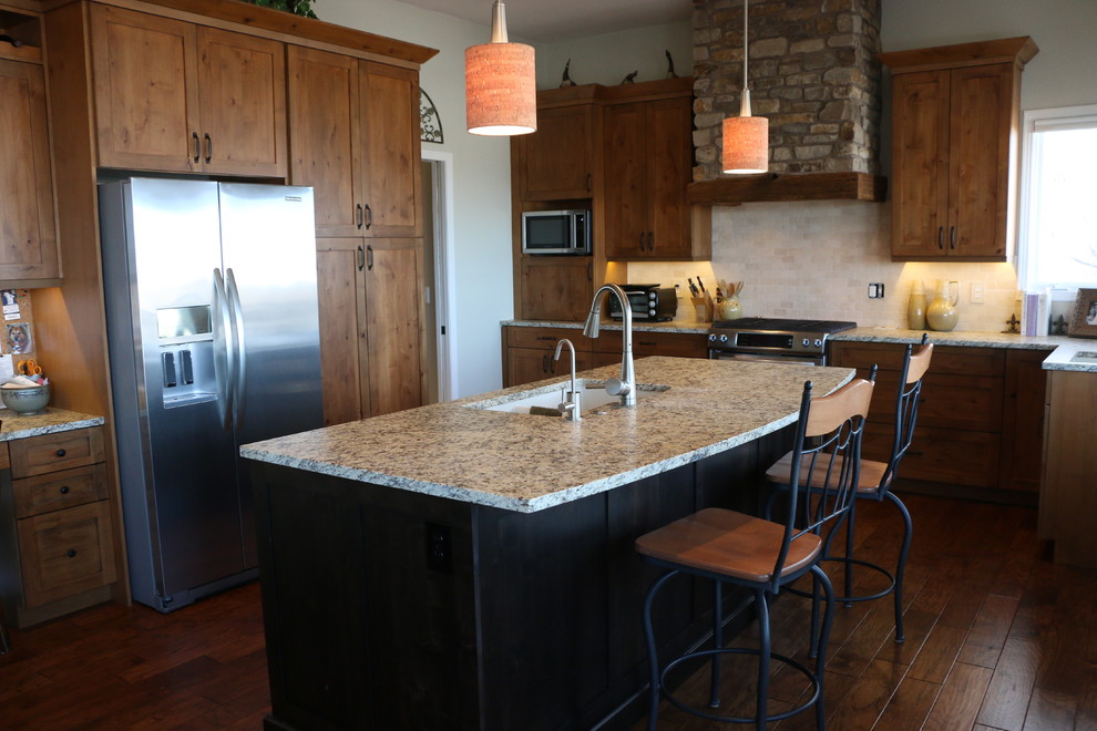 Knotty Alder Shaker Cabinets - Transitional - Kitchen - Denver - by Jan ...