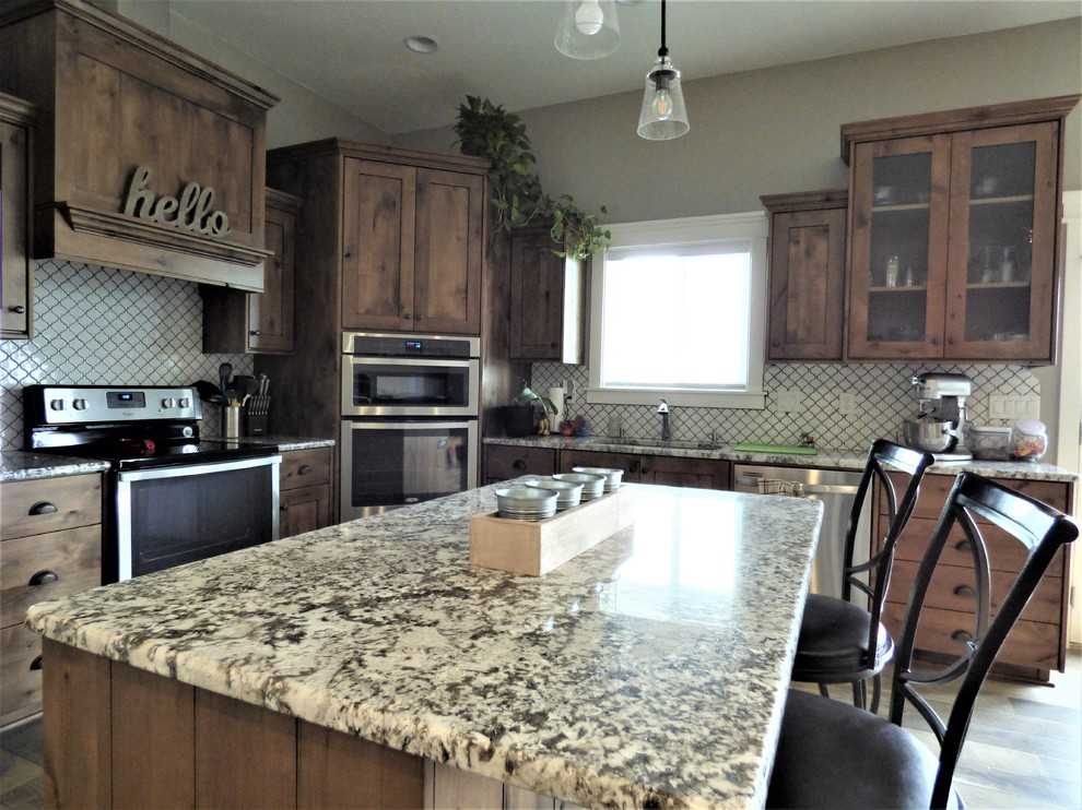 Knotty Alder Stained in Walnut - Arts & Crafts - Kitchen - Other - by ...