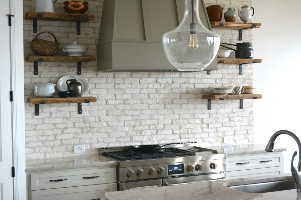 Koni Brick Blanc - Contemporary - Kitchen - Other - by Koni Materials ...