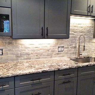 Koni Brick Blanc - Contemporary - Kitchen - Other - by Koni Materials ...