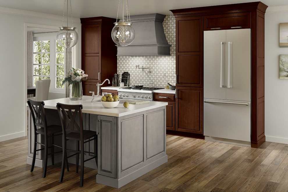 KraftMaid: Aged River Rock Kitchen - Transitional - Kitchen - Detroit ...