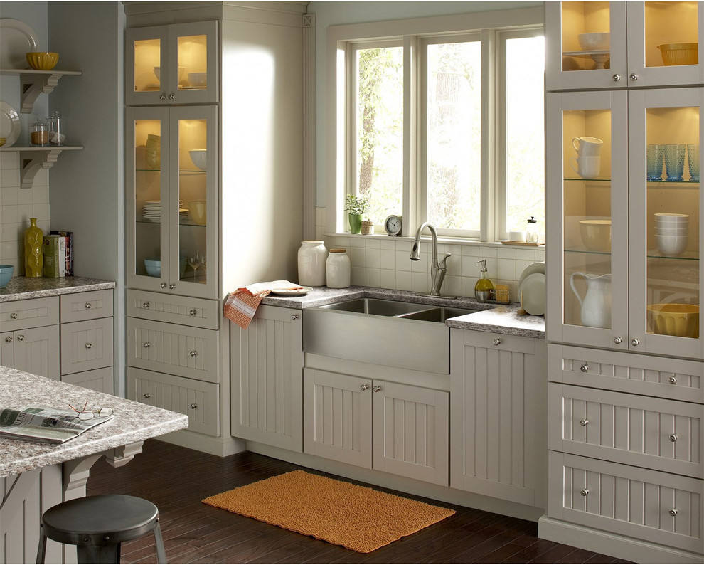 Kraus 36" Farmhouse 60/40 Double Bowl 16 Gauge Stainless Steel Kitchen ...