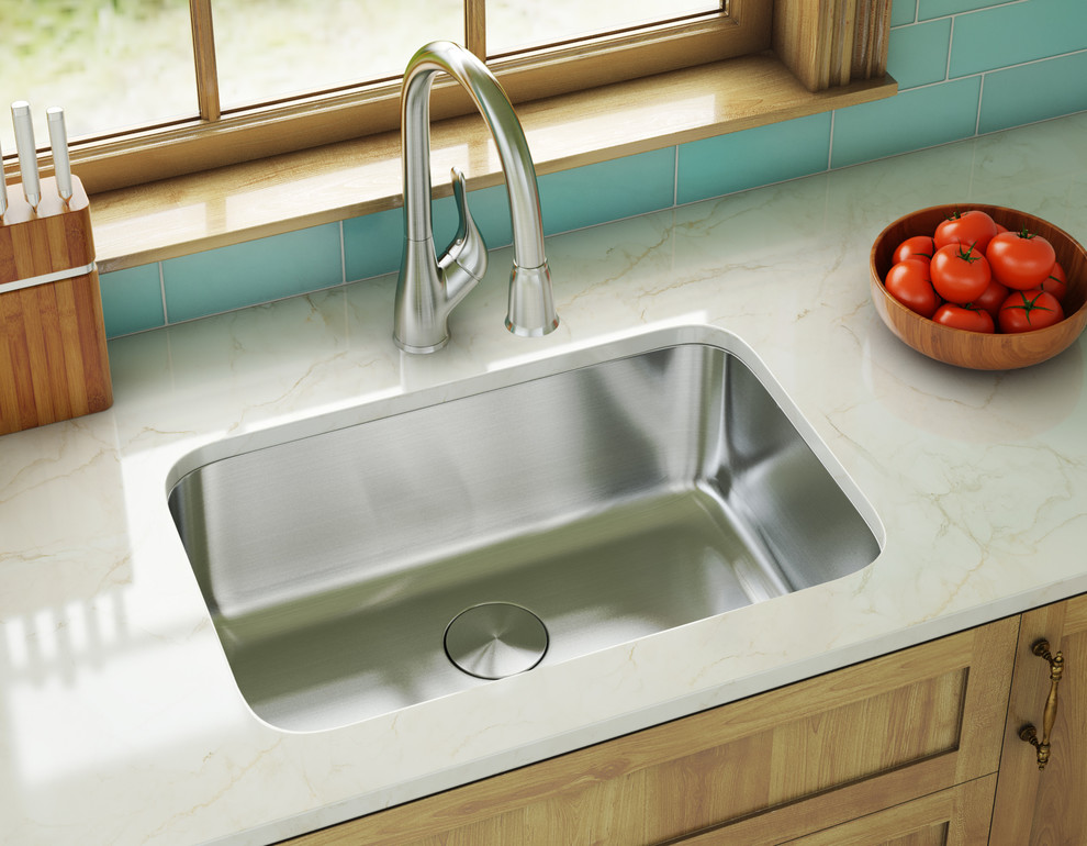 KSN-2718 UNDERMOUNT SINGLE BOWL KITCHEN SINK - Moderne - Cuisine ...
