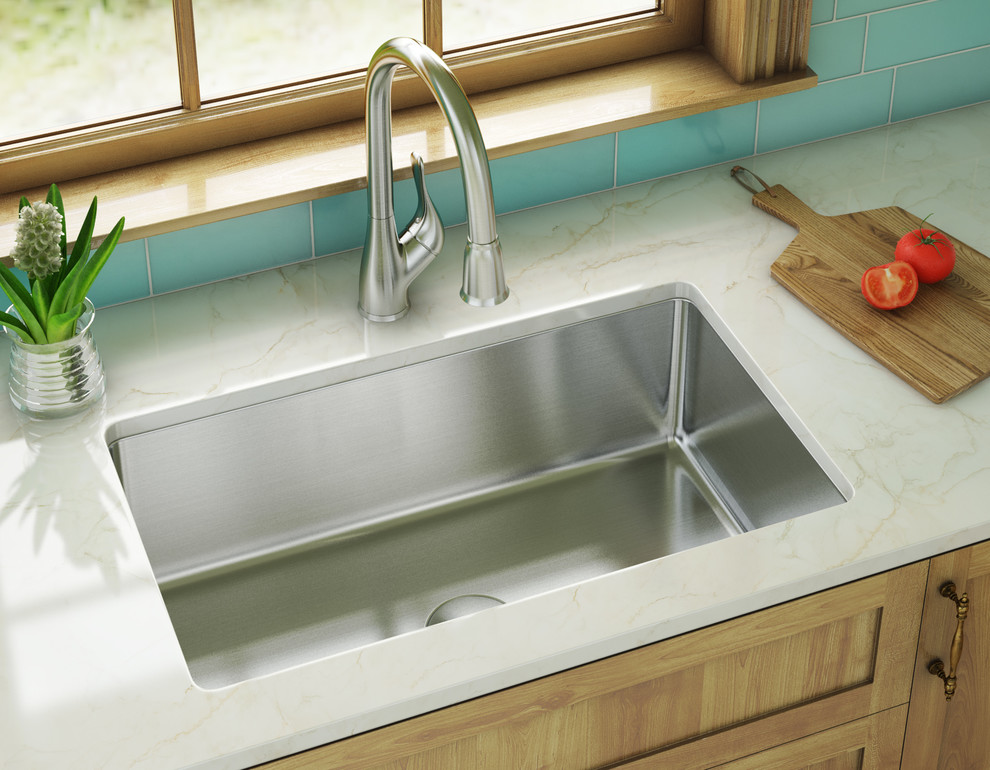 KSN-3018-R25 UNDERMOUNT SINGLE BOWL KITCHEN SINK - Modern - Kitchen ...