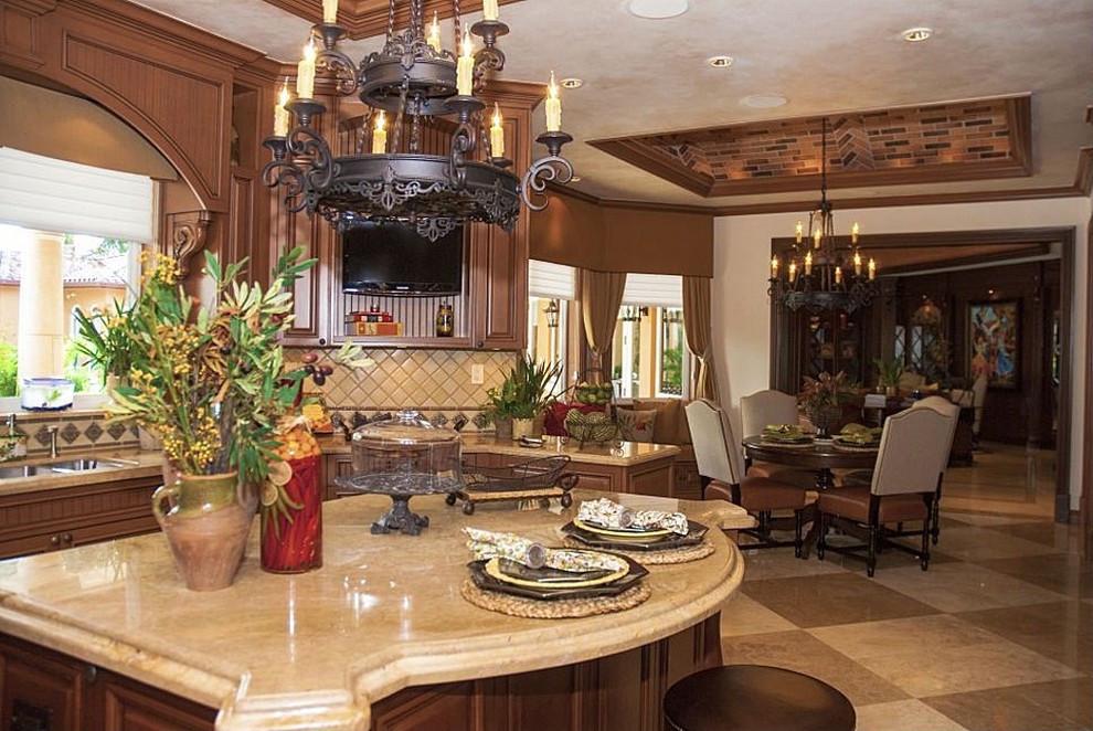 La Casa Grande - Mediterranean - Kitchen - Miami - by Caruva Design ...