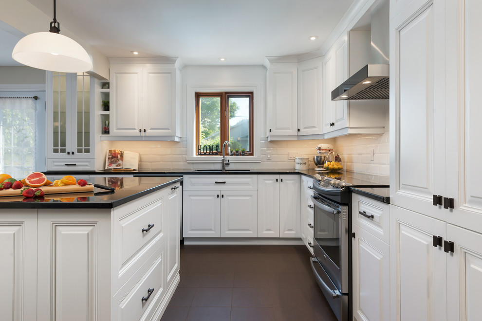 La modeste Two-Storey - Traditional - Kitchen - Montreal - by Centre ...