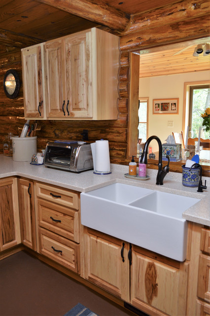 La Porte, IN. Haas Signature Collection. Rustic Log Cabin Kitchen ...