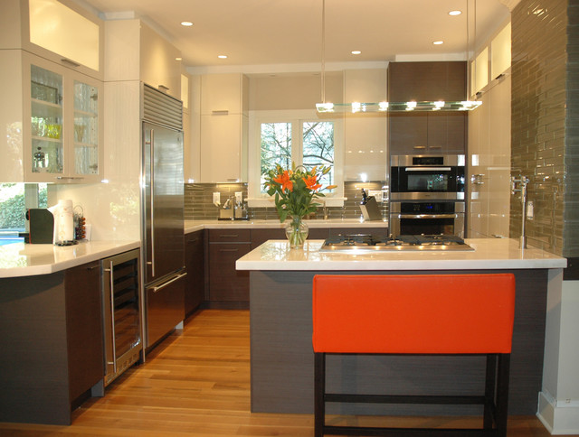 Lacquer and Wenge Kitchen - Contemporary - Kitchen - New York - by ...