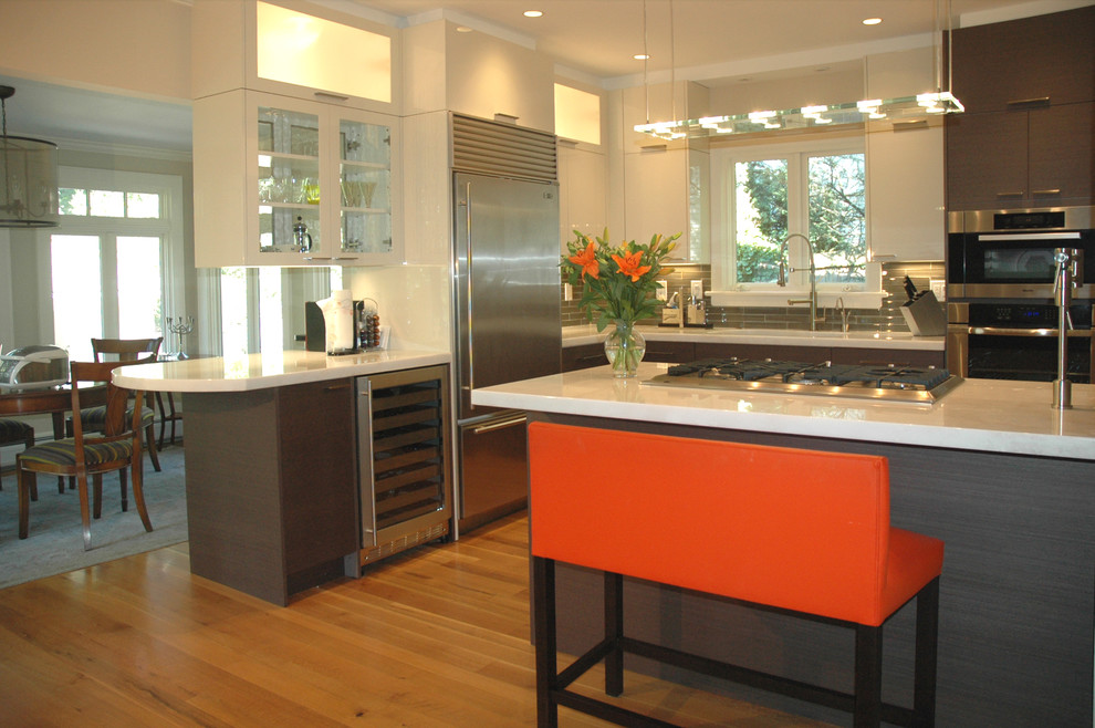 Lacquer and Wenge Kitchen - Contemporary - Kitchen - New York - by ...