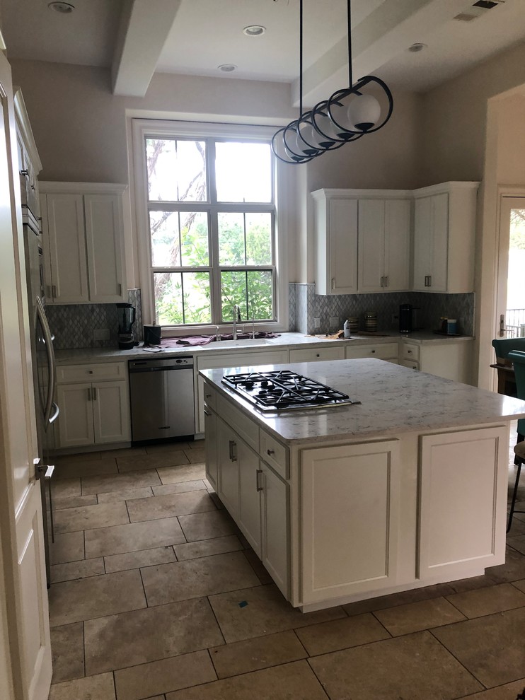 Lake Austin Kitchen Cabinet Refacing project - Modern - Kitchen ...