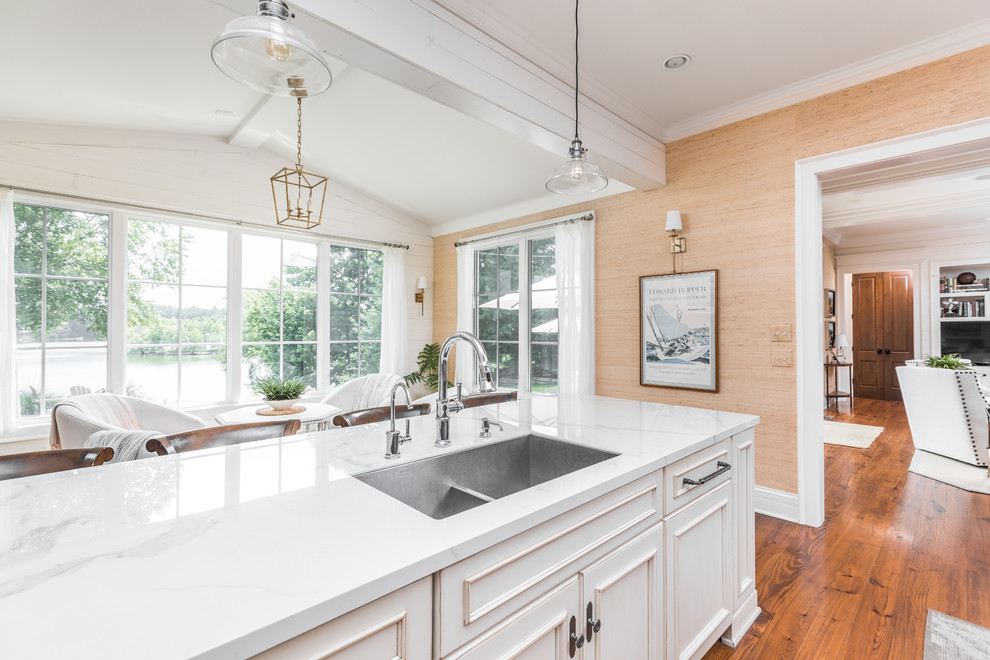 Lake Cottage Custom Home | Indianapolis - Traditional - Kitchen ...
