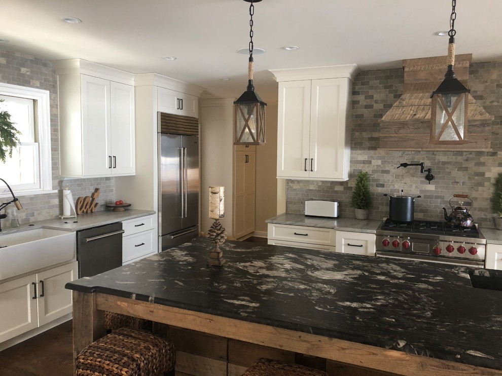 Lake George RECLAIMED Shiloh Cabinets Enhanced by Zarrillos Custom ...