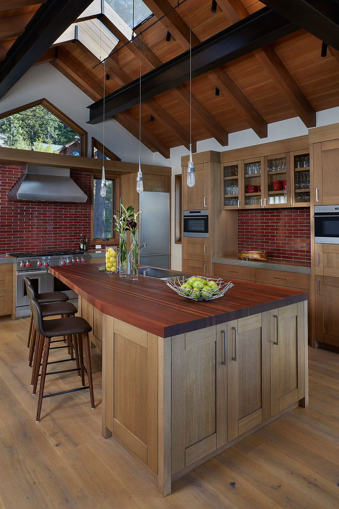 Lake Tahoe New Build - Transitional - Kitchen - Sacramento - by Vivian ...