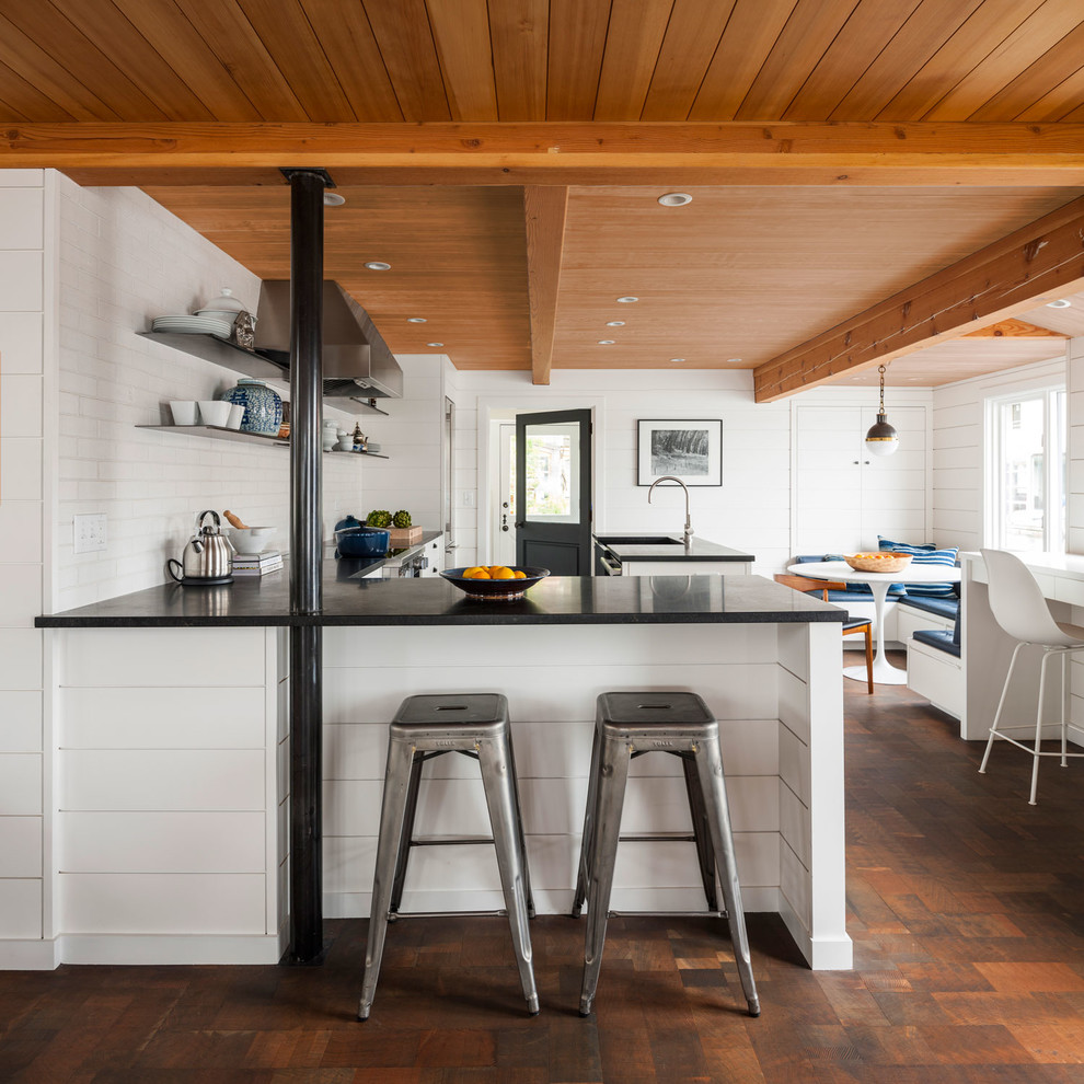 Lake Union Houseboat - Beach Style - Kitchen - Seattle - by NB Design ...