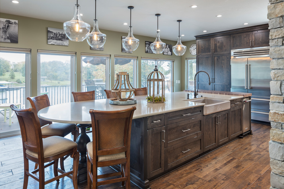 Lake Viking Rustic Kitchen - Rustic - Kitchen - Kansas City - by ...