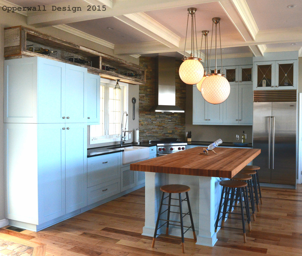Lakefront Kitchen - Transitional - Kitchen - Detroit - by Opperwall ...