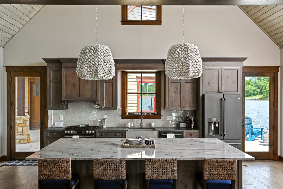 Lakeside Boathouse - Rustic - Kitchen - Kansas City - by NSPJ ...