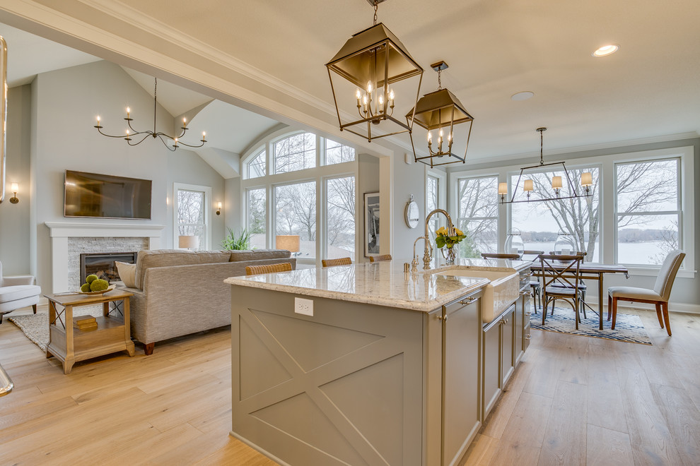 Lakeside Farmhouse - Farmhouse - Kitchen - Minneapolis - by David ...