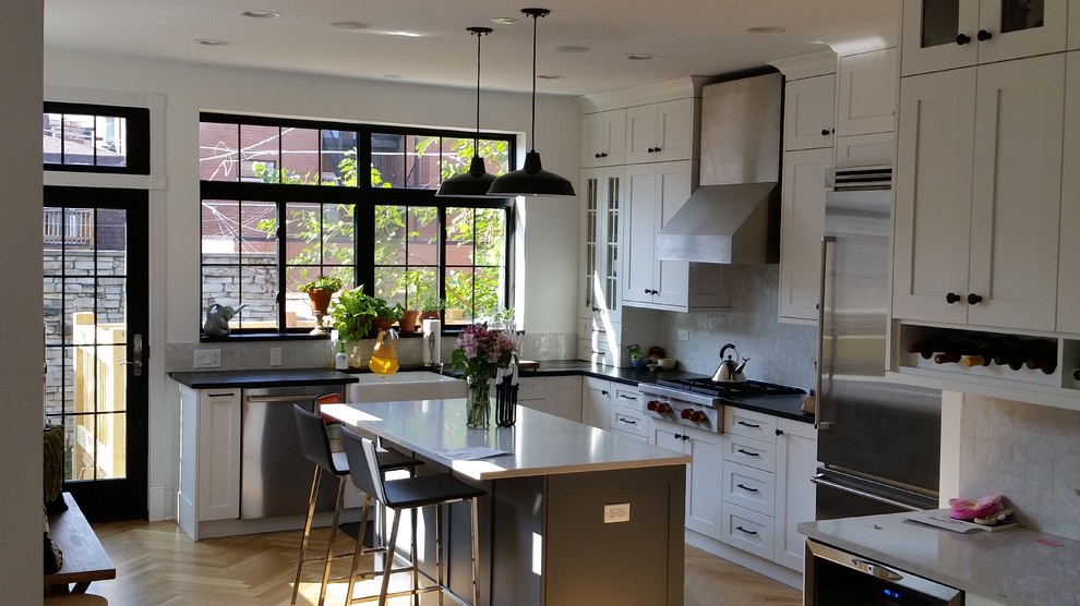 Lakeview Home Addition and Renovation - Contemporary - Kitchen ...
