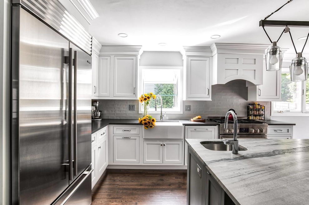 Large Farmhouse Sink - Transitional - Kitchen - New York - by ...