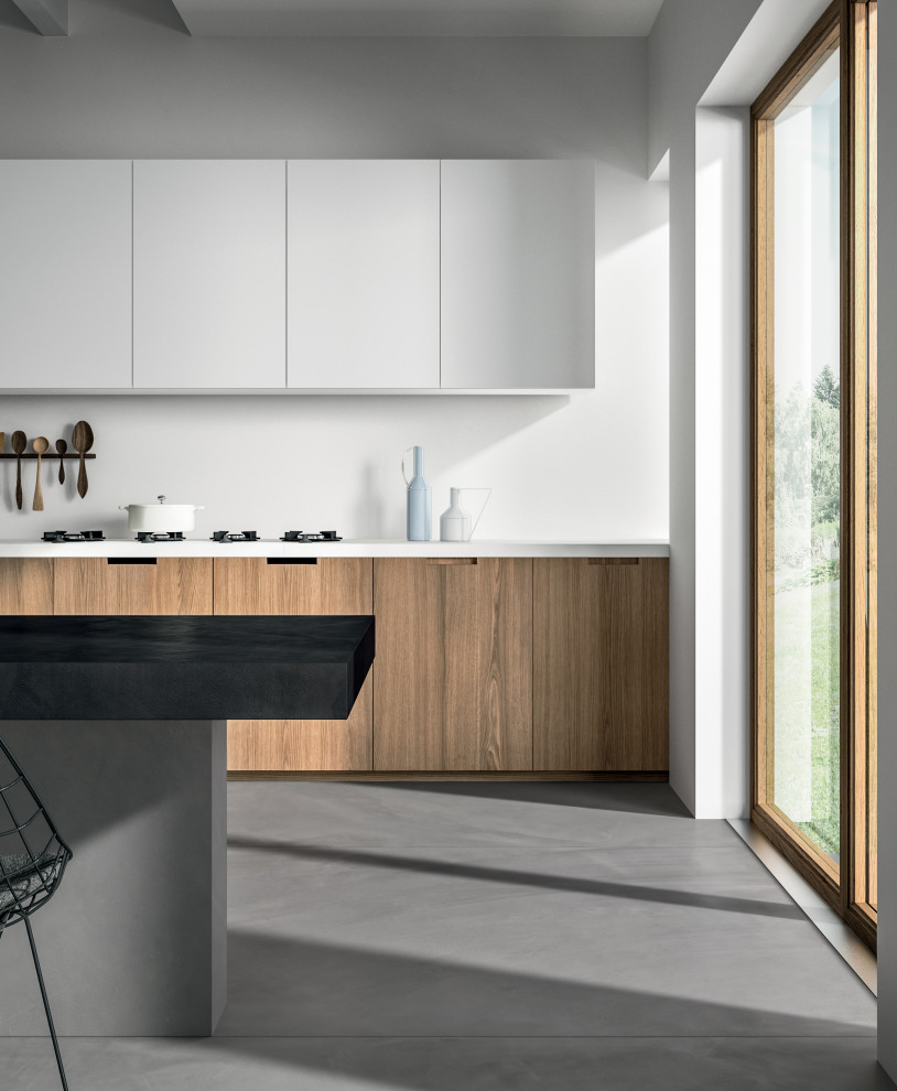 Large Format Porcleian Tile - Modern - Kitchen - Los Angeles - by ...