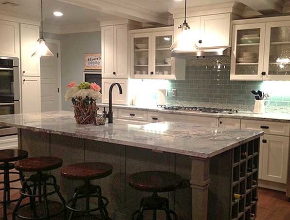 Large marble Island Kitchen - Traditional - Kitchen - Philadelphia - by ...