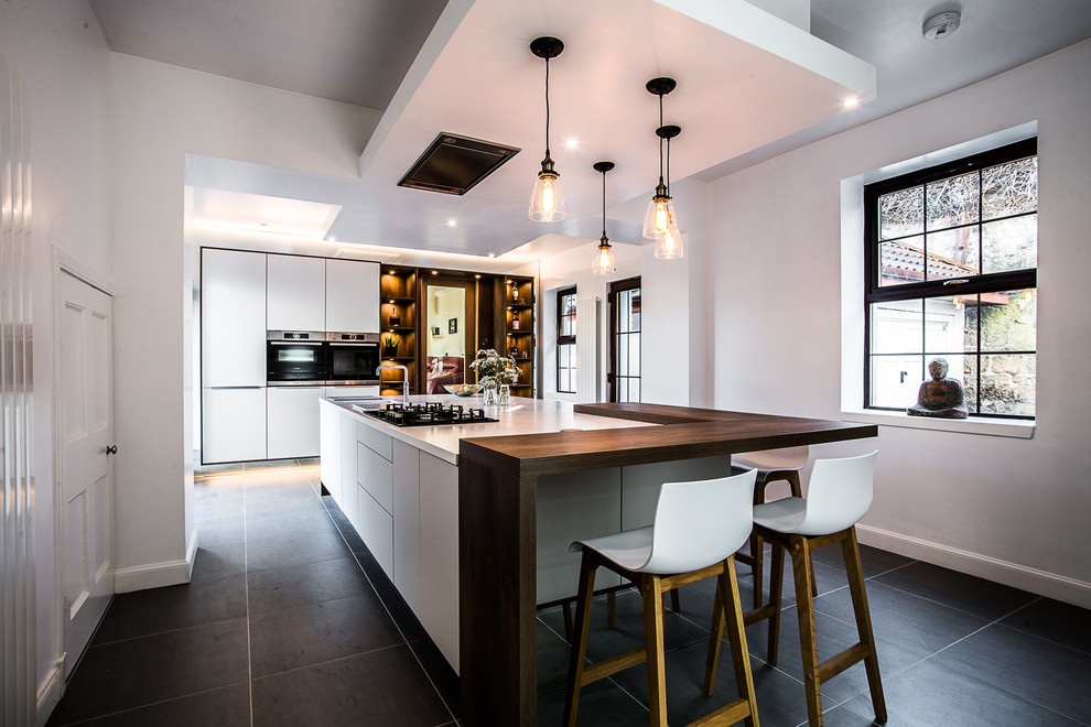 Large Modern Kitchen Renovation - Modern - Kitchen - Glasgow - by ...