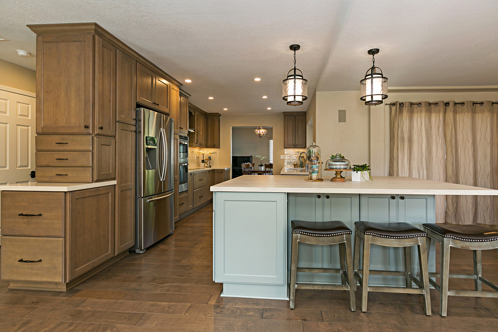 Large Open Concept Multi use Kitchen - Transitional - Kitchen - San ...