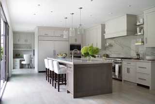Large Open Kitchen - Transitional - Kitchen - New York - by Milton ...
