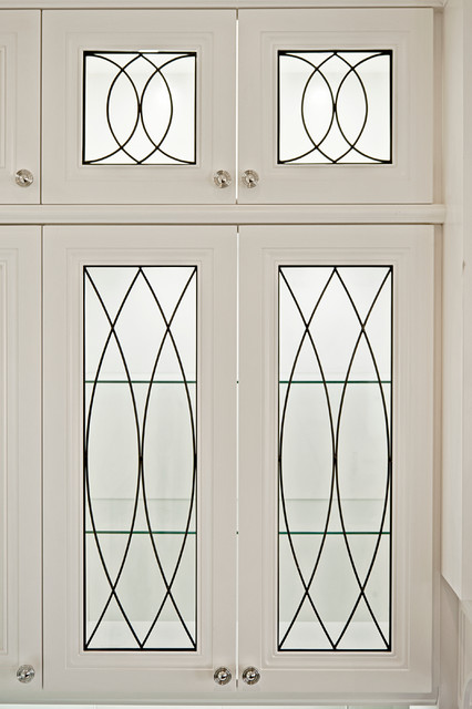 Leaded Glass inserts and doors designed for Kitchens Traditional Kitchen Toronto by Glassworks Studio Custom Glass Houzz IE