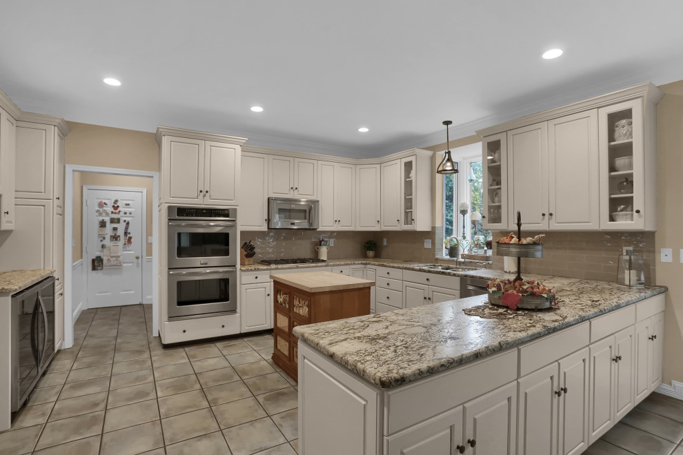Leathered Blue Dunes Kitchen - Traditional - Kitchen - Other - by ...