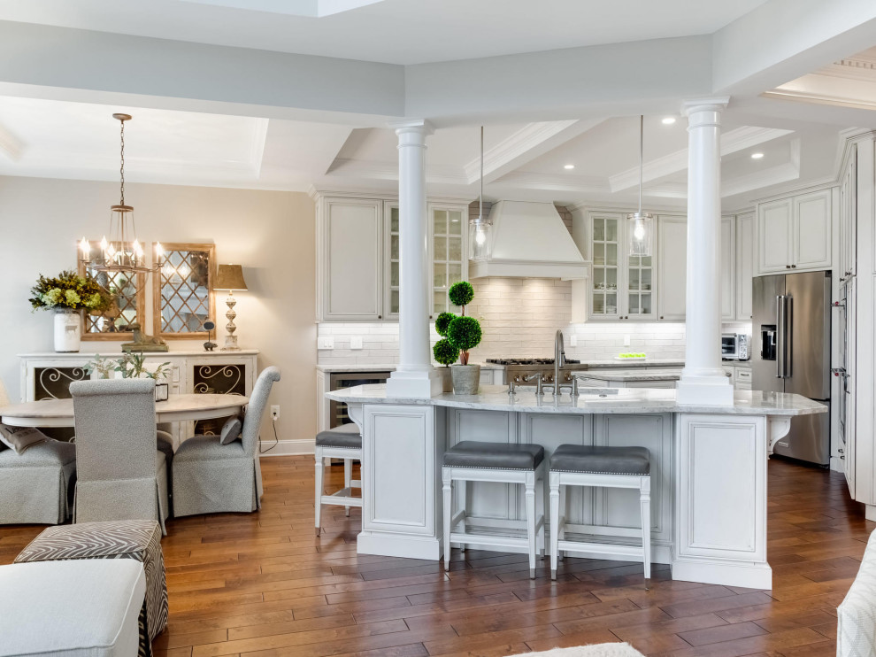 Leesburg Transitional Kitchen & First Floor - Traditional - Kitchen ...