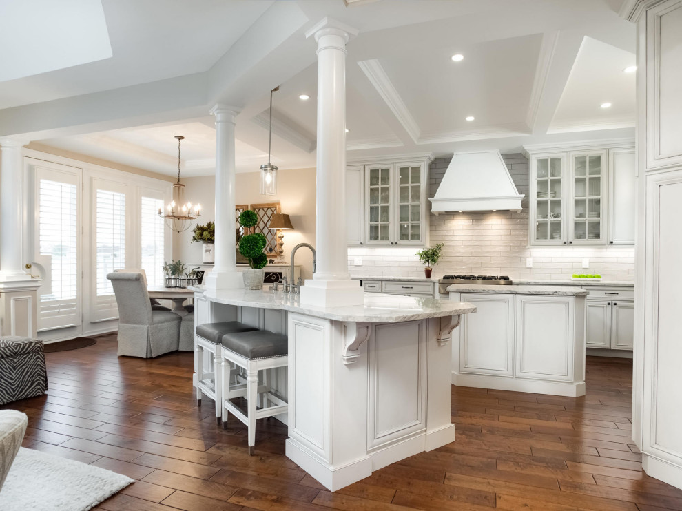 Leesburg Transitional Kitchen & First Floor - Traditional - Kitchen ...