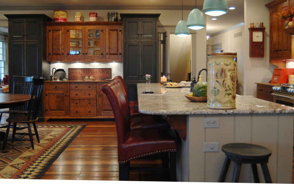 Lexington Kentucky- Traditional Curly Maple - Painted Kitchen ...