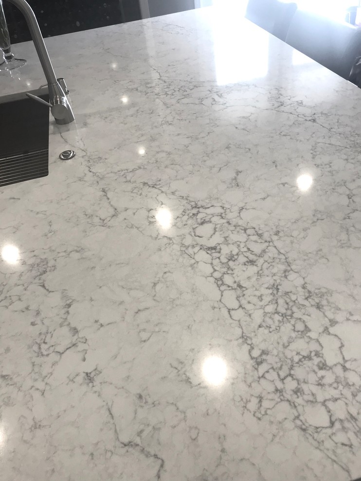 Lg Viatera Quartz “Karis” kitchen - Traditional - Kitchen - San ...
