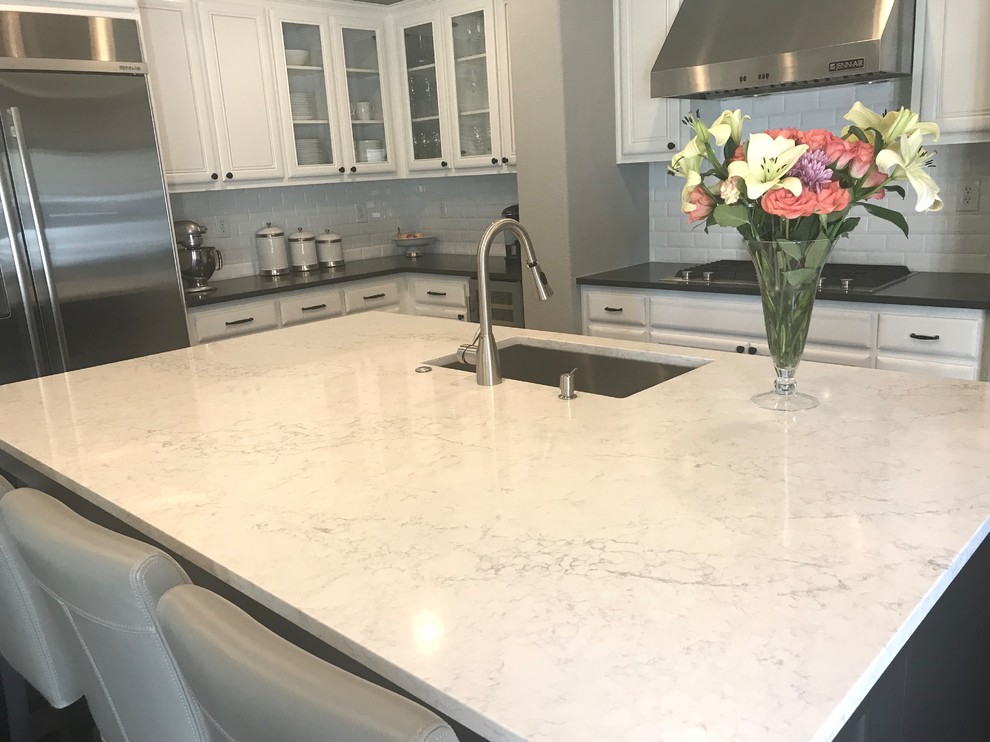 Lg Viatera Quartz “Karis” kitchen - Traditional - Kitchen - San ...