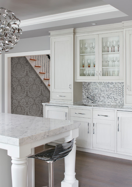 LG Viatera Rococo Quartz Kitchen - Transitional - Kitchen - Boston - by ...