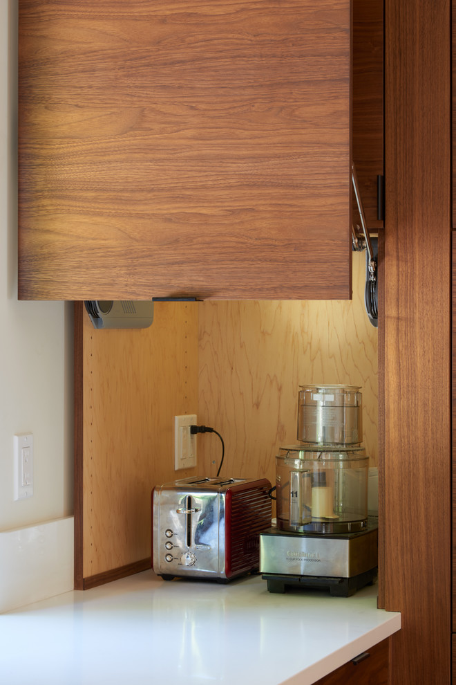 Lift-Up Appliance Garage - Midcentury - Kitchen - Seattle - by Lucy ...