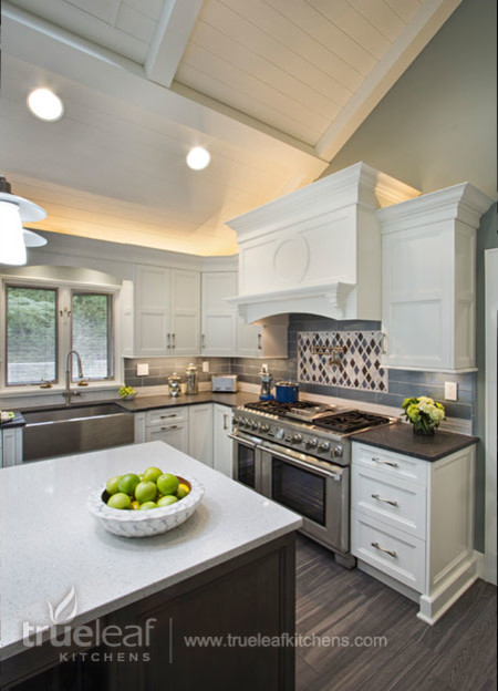 Light Filled Kitchen with Skylights - Transitional - Kitchen - New York ...